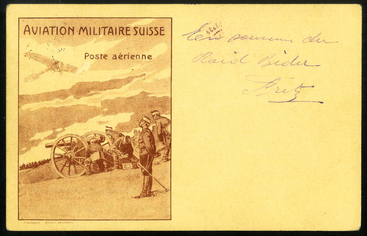 Switzerland Stamps VF Various Markings WW1 Military Card | Europe ...