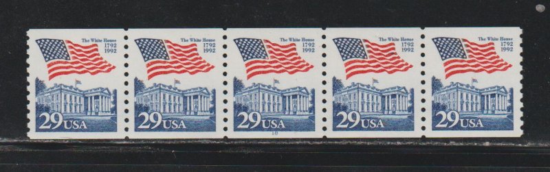US SC 2609 Plate 18 MNH. Strip of 5 | United States, General Issue ...