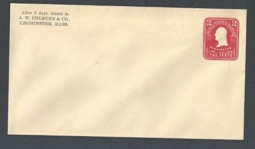 U386 2c Red On Amber Mint Entire Die 107 Size 10 | United States ...