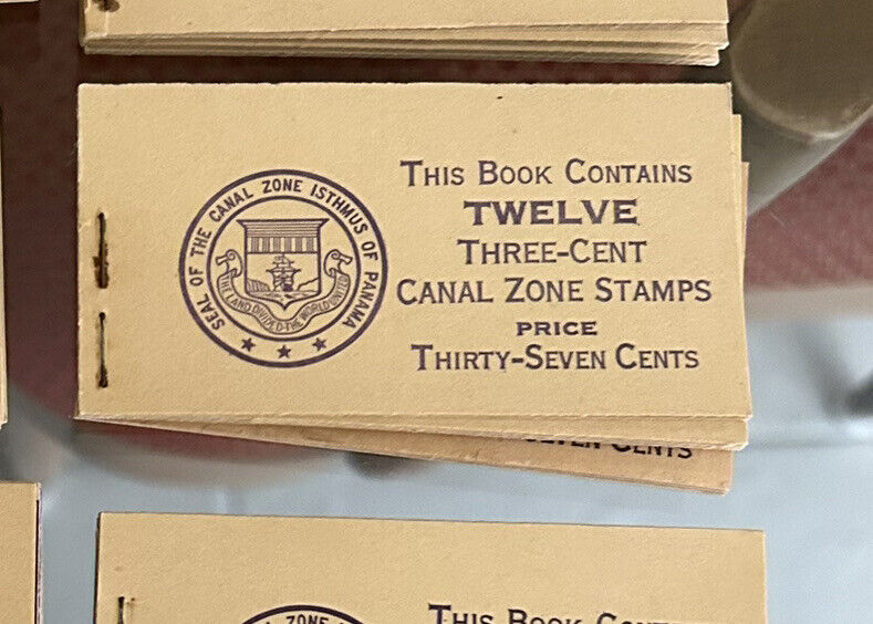 Canal Zone 117a Complete Unexploded 37 CENT Booklet of 2 Booklet Panes ...