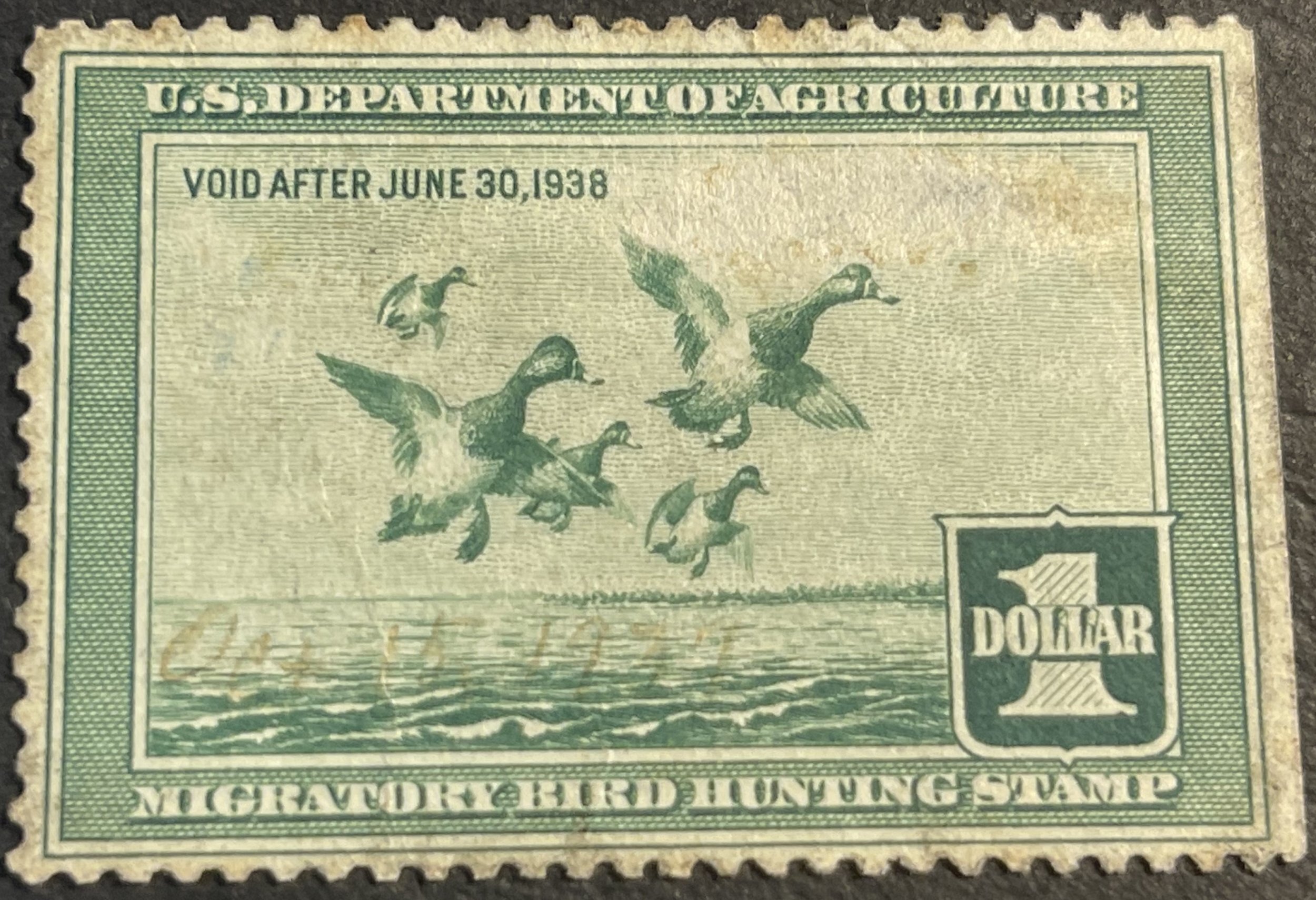 U.S.# Rw4-Used---Federal Duck Stamp---Single---1937(Lotb) | United ...