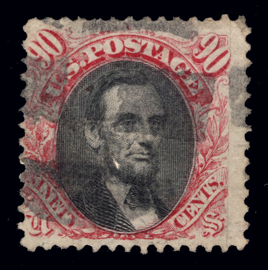 US Stamps # 122 90c Pictorial Used $2,000 LOT #7474 | United States ...