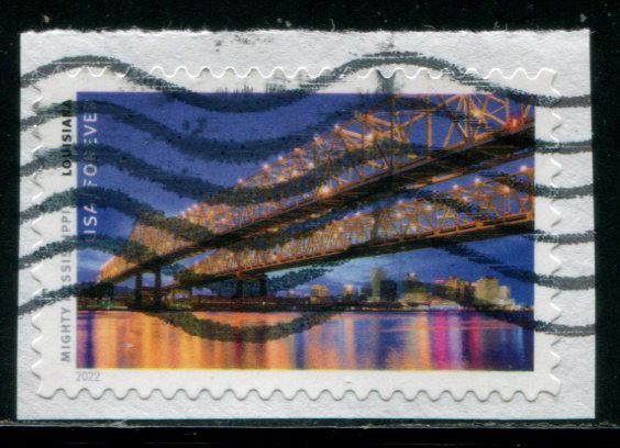 5698i US (58c) Mighty Mississippi SA, used on paper | United States ...
