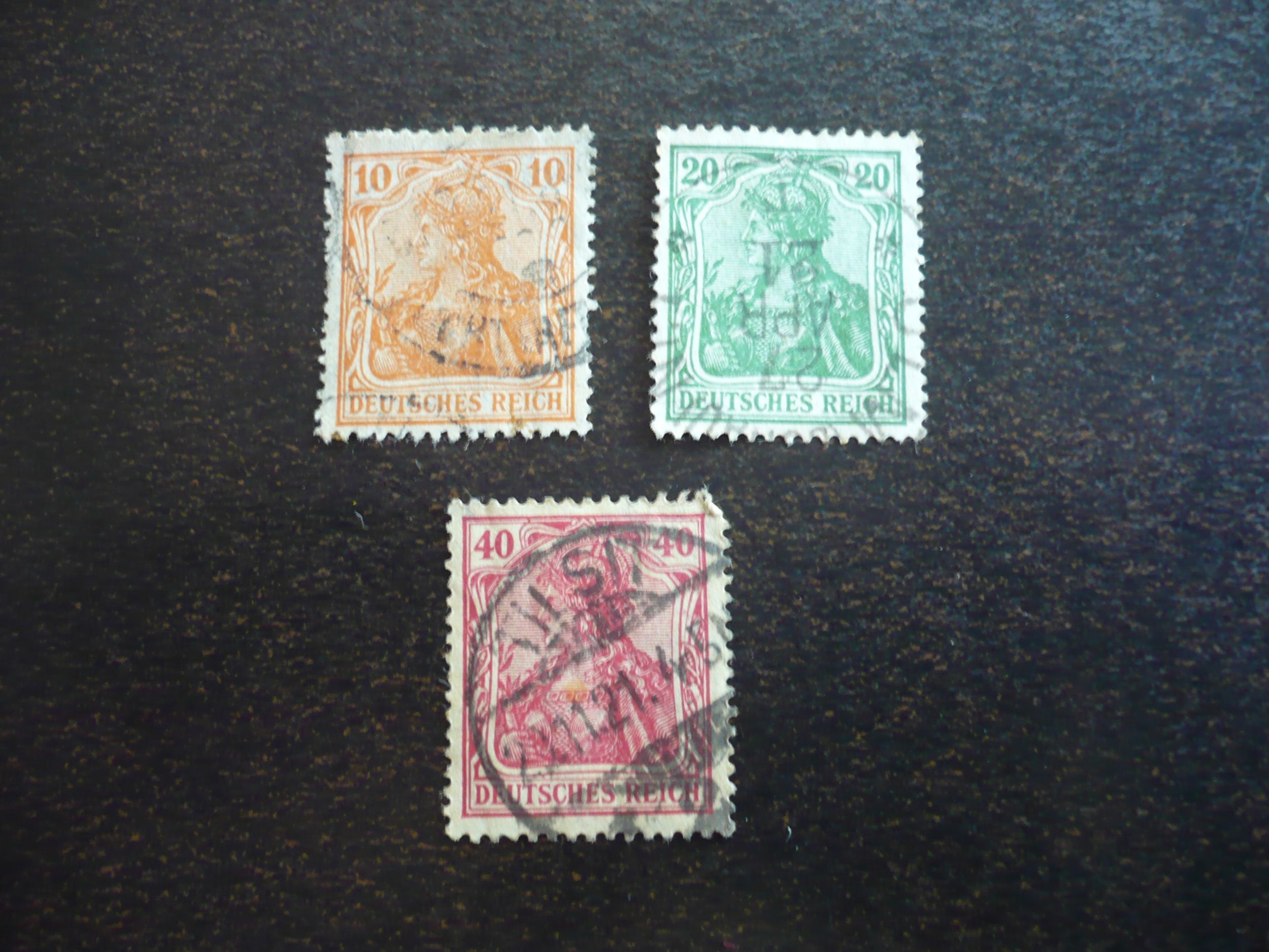 Stamps - Germany - Scott# 119,121,124 - Used Part Set of 3 Stamps ...