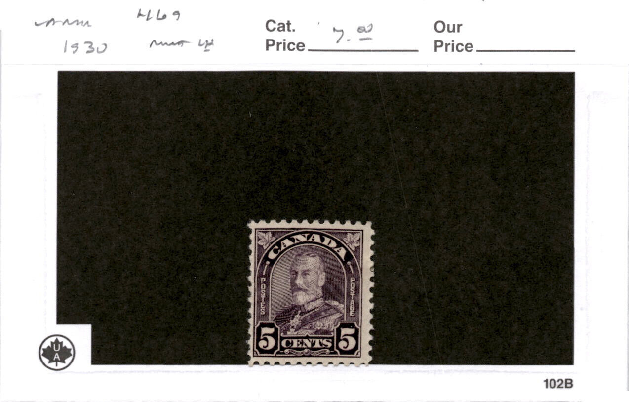 Canada, Postage Stamp, #169 Mint LH, 1930 King George (AF) | Canada ...