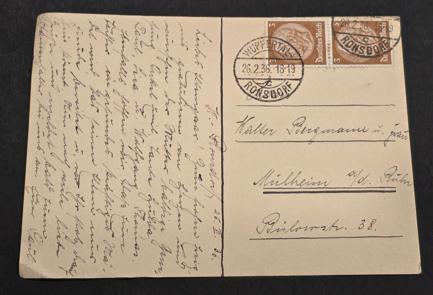 1936 Nazi German Third Reich Postcard Mothers Poem WW2 WWII 2 ...