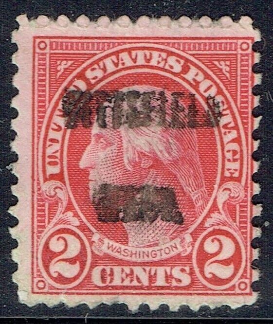 1926 2c WASHINGTON w/ precancel f/PITTSFIELD MA (634-L-3HS) Scarce type ...