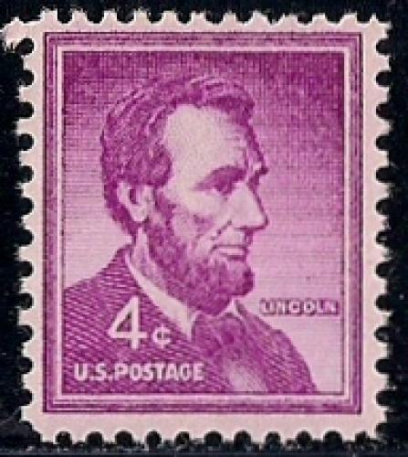 1036 4 cent 1954 Abraham Lincoln Stamp mint OG NH VF | United States ...