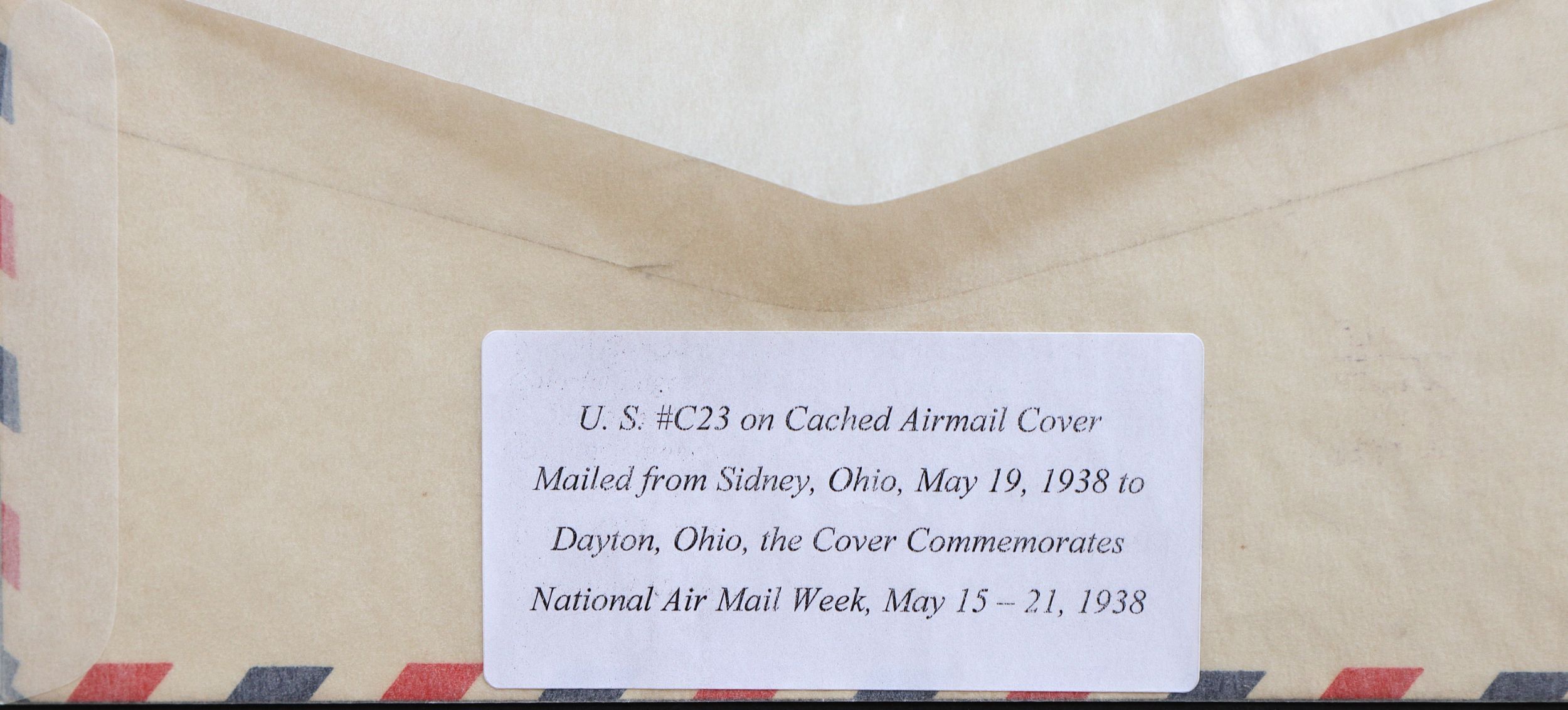 U.S. Used Stamp Scott #C23 6c 1938 National Air Mail Week Cover Sydney ...