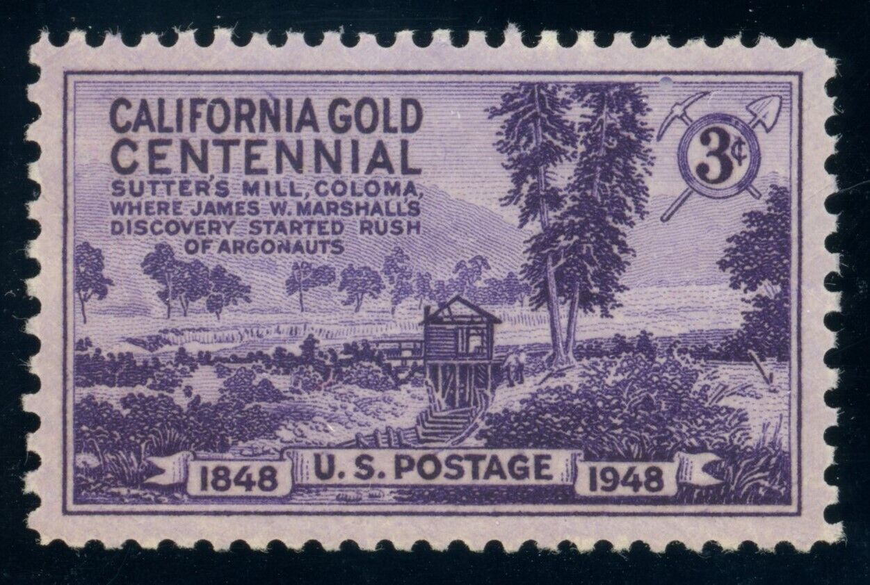 US Stamp #954 California Gold 3c - PSE Cert - XF-SUP 95 - MNH - SMQ $35 ...