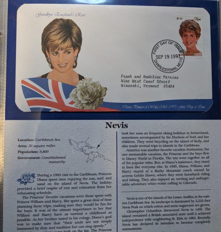 PRINCESS DIANA Huge Collection 107 Illust First Day Covers + Text Pages ...
