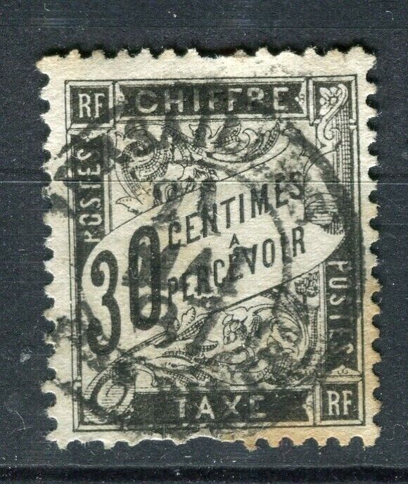 FRANCE; 1881 early classic Postage Due issue fine used 30c. value ...