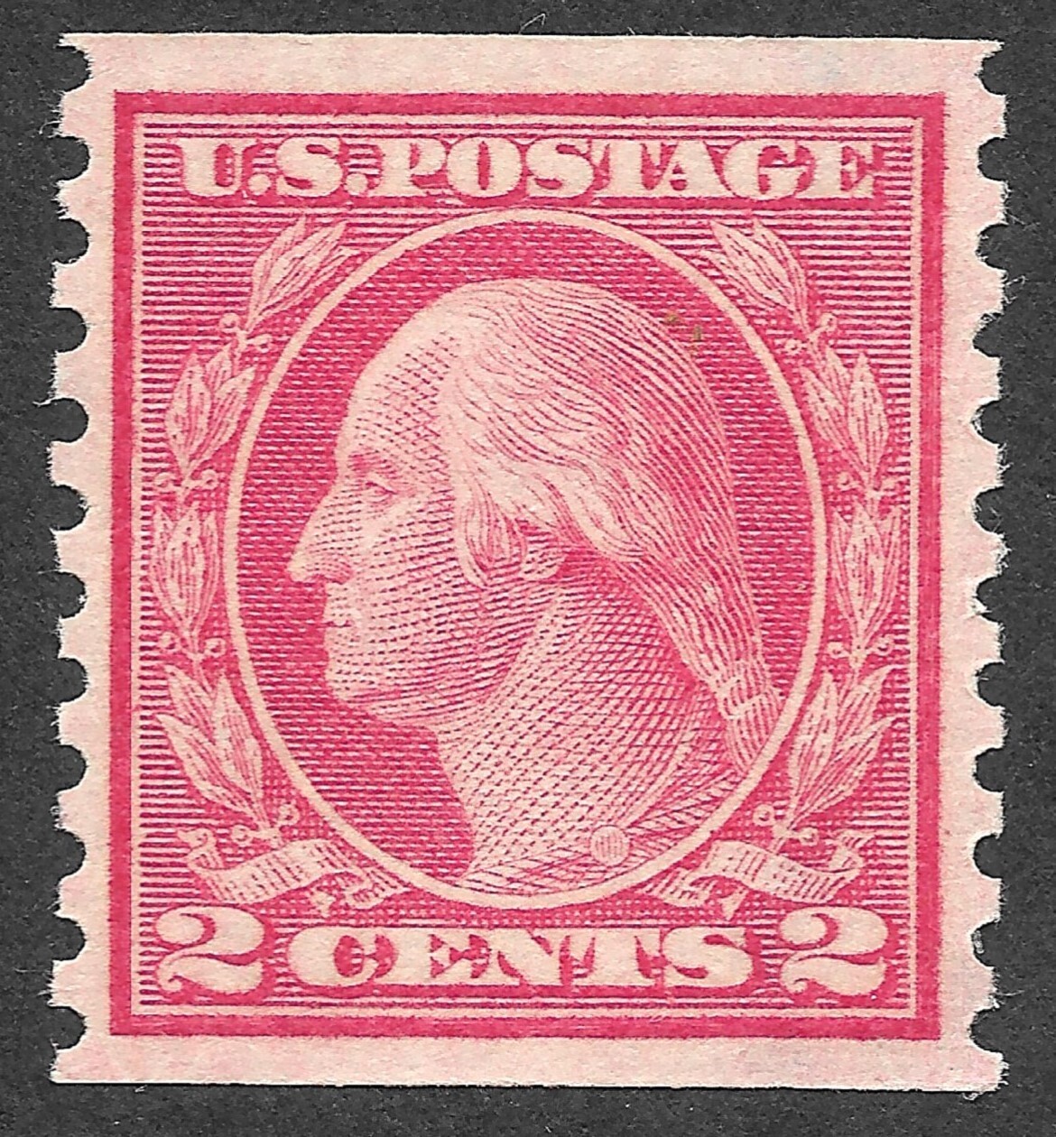 MLH 1915 Coil Single 2c Type II Postage Stamp Scott #454* cv $70 ...