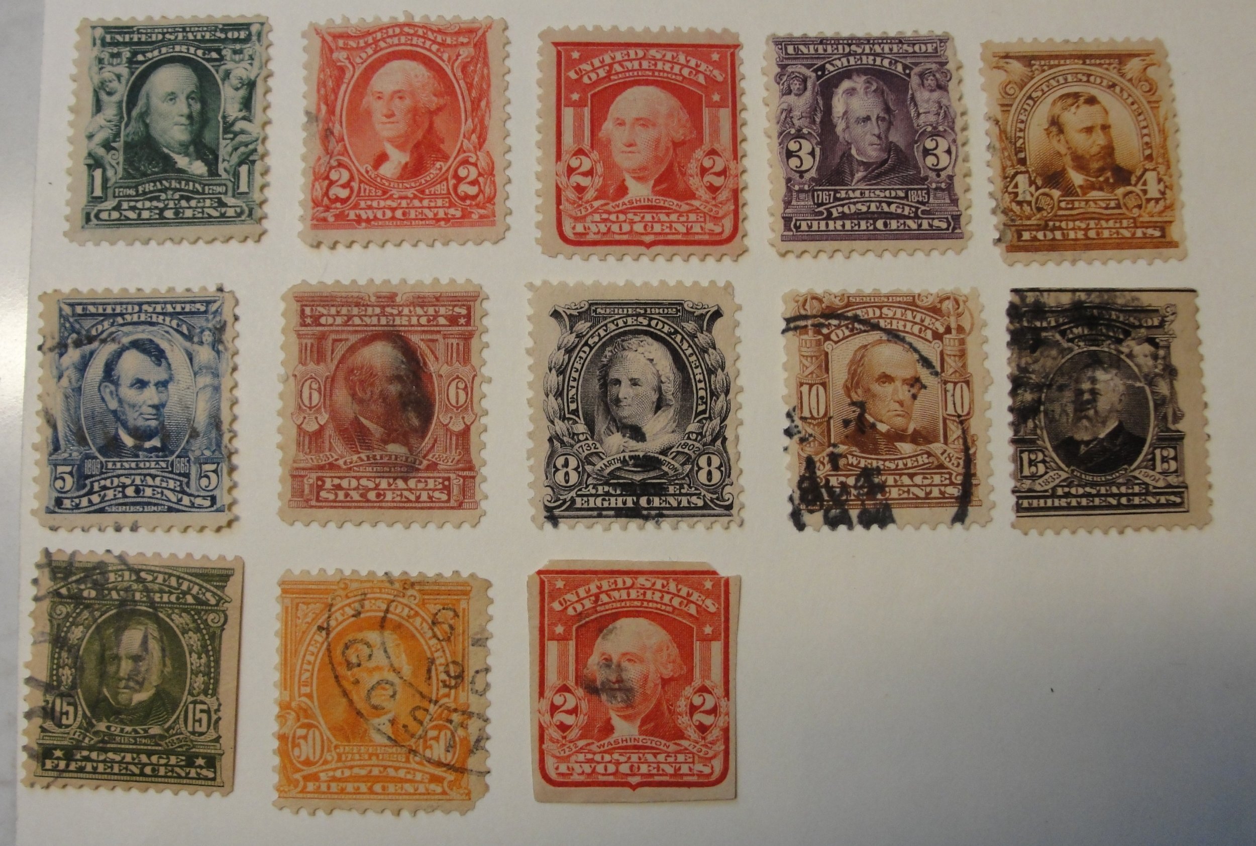 US 1902 – 03 Partial Set2 of Used Stamps | United States, General Issue ...