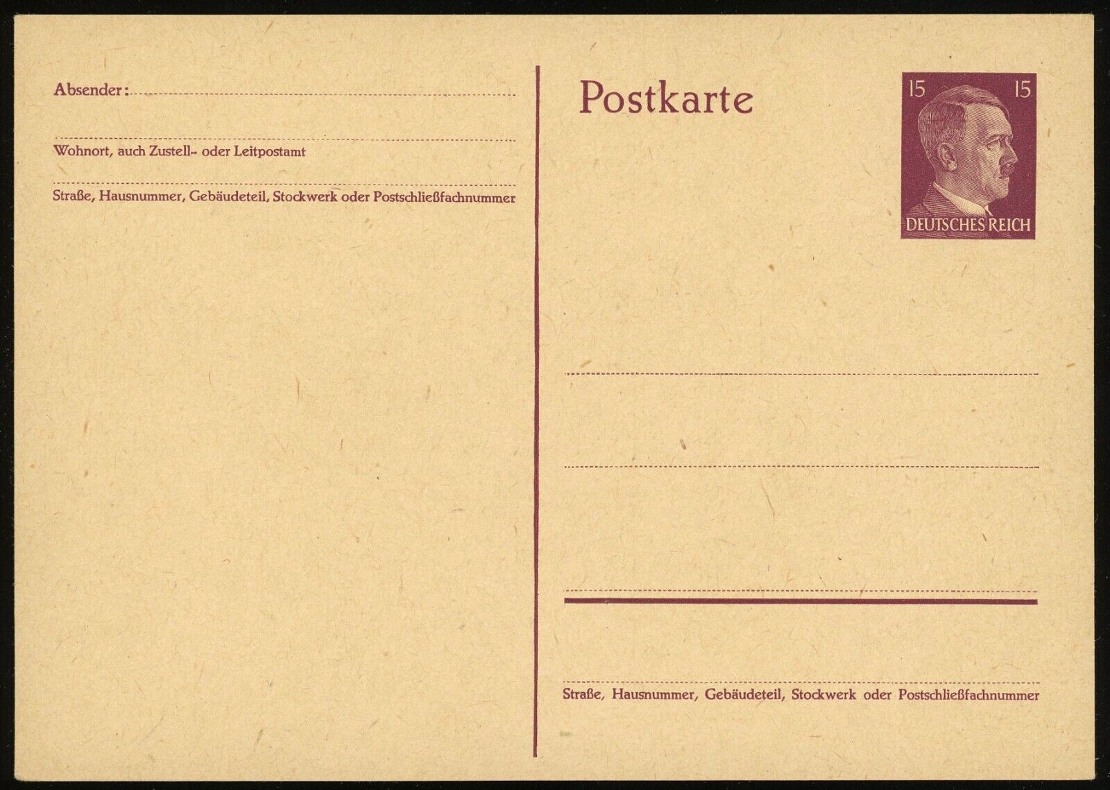 Germany Mi#P300 Adolf Hitler Stationery Cards 15pf Postage WWII Europe ...