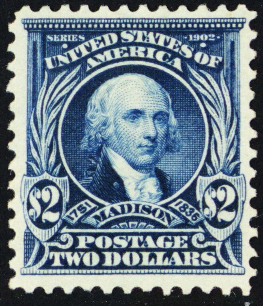 312, Mint VF VLH $2 Madison With PSAG Certificate * Stuart Katz ...