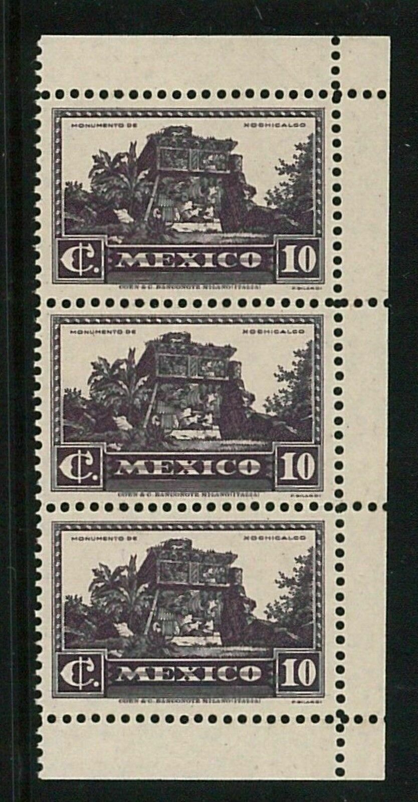 47932 - MEXICO - UNISSUED Never issued STAMP PROOFS! 1930 Archeology ...