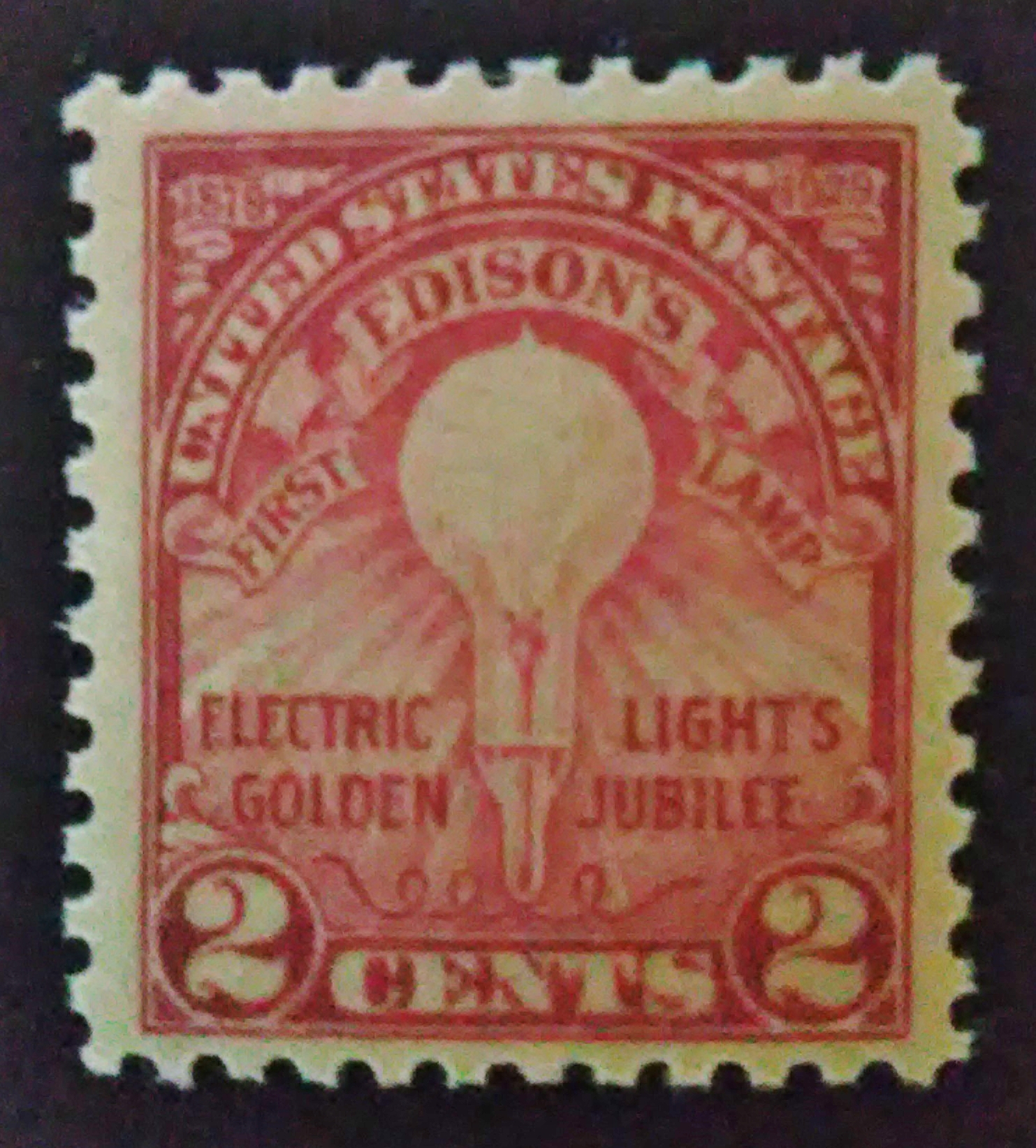 StampGeek Scott #654 Thomas Edison, MINT, XF, LH, OG | United States ...