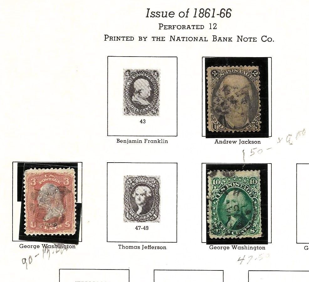 United States 1800's - See scans | United States, General Issue Stamp ...