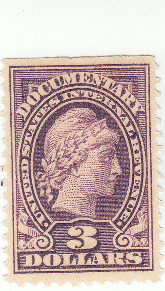 Scott # R242 - $3 Violet - Mint Hinged - SCV $75.00 | United States ...