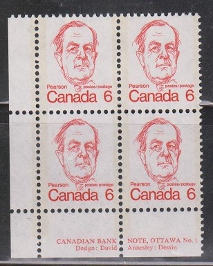 CANADA - Scott # 591 Mint Never Hinged Plate Block - 1 Block Only ...