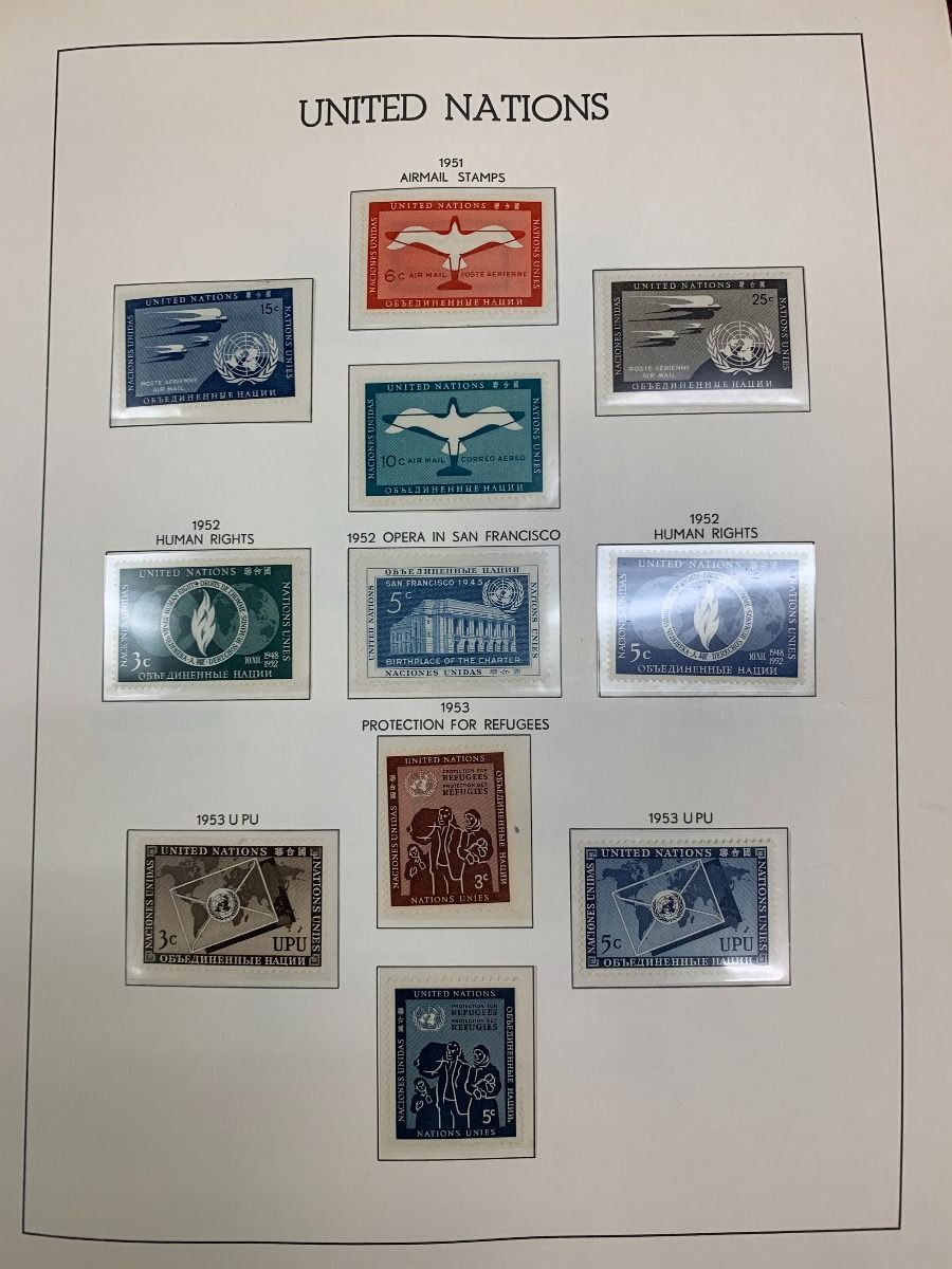 United Nations – Mint Collection in 4 Lighthouse Albums – 419879 ...