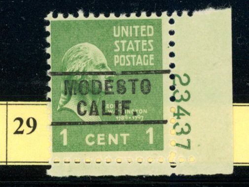 PKStamps - USA - 804 - Used - Precancel - Plate Number Single (#2-029 ...