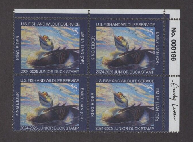 JDS32 - Junior Federal Duck Stamp. A/S Plate Block Of 4. MNH. #02 ...