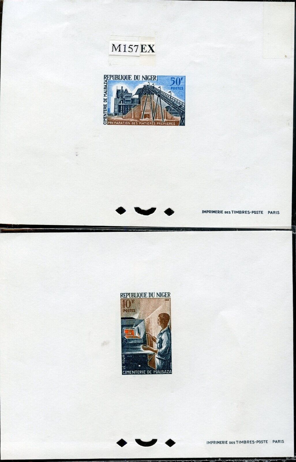 Niger Centenary of Malbaza SET of Four Deluxe Souvenir Cards Mint NH ...