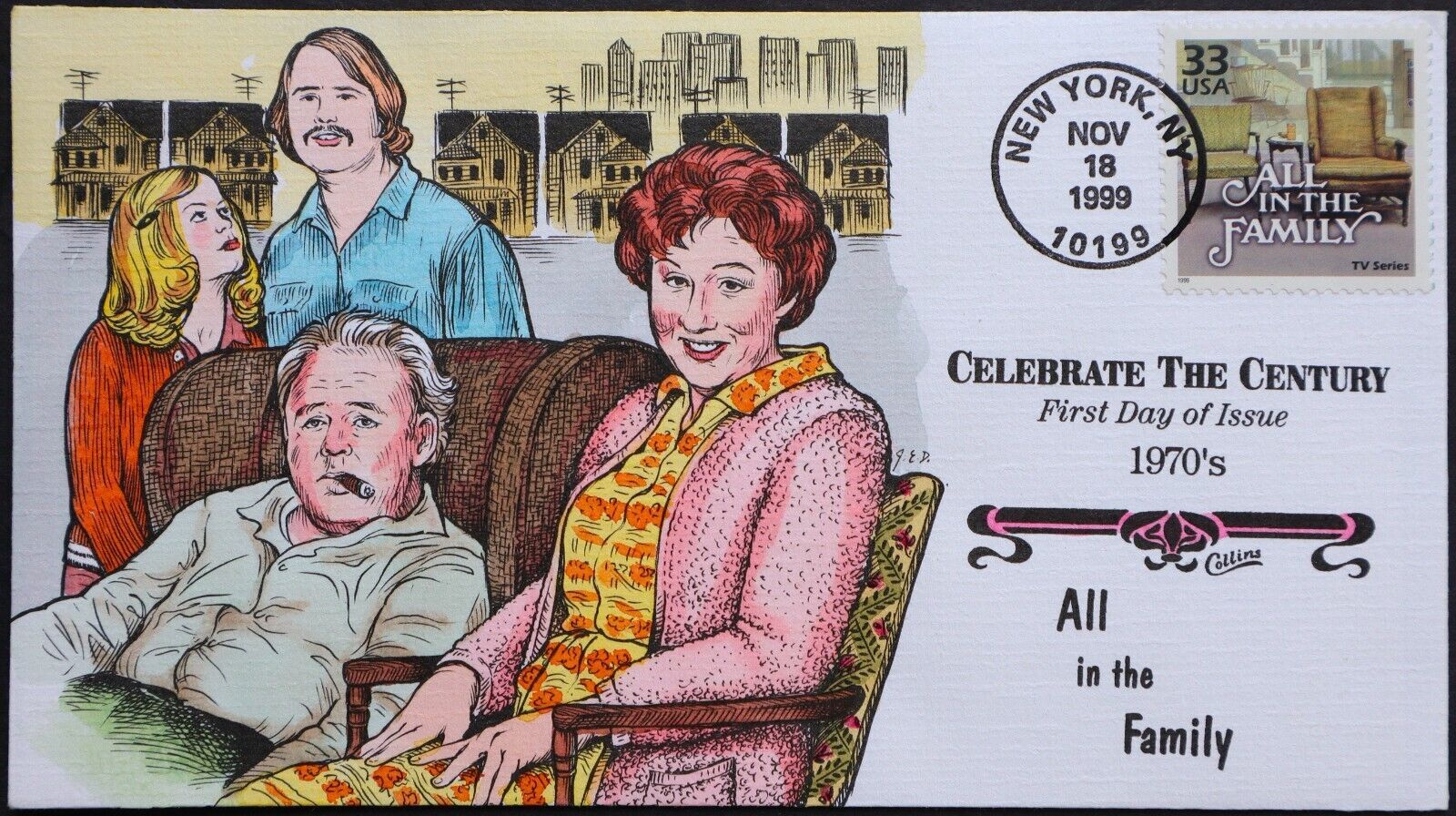 U.S. Used #3189b 33c Celebrate Century - 1970s Collins First Day Cover ...