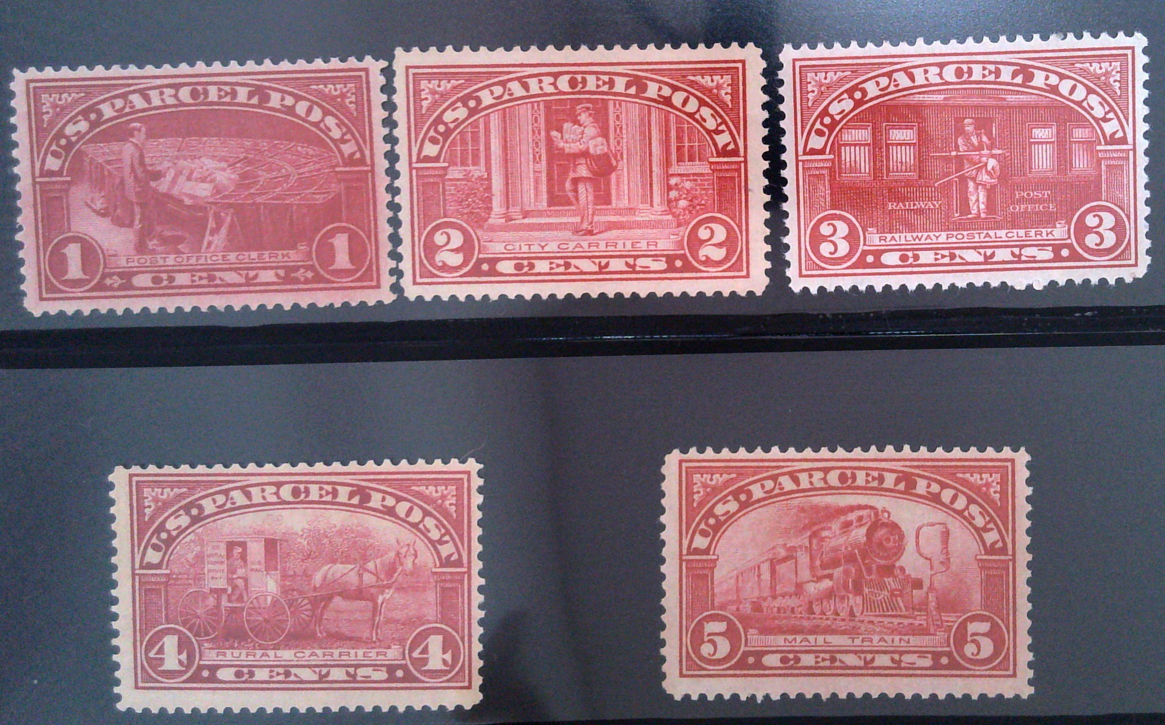 Scott #Q1-Q5 VF - Parcel Post Stamps - Lot - Mixed MNH & HM - 1913 ...