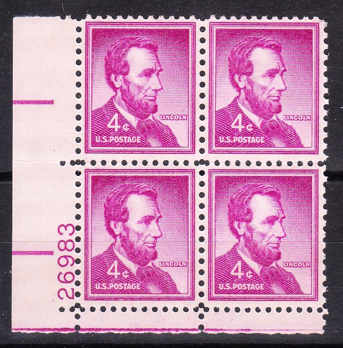 MOstamps - US Scott #1036 Mint OG NH Plate Block of 4 - Lot # HS-E888 ... MOstamps - US Scott #1036 Mint OG NH Plate Block of 4 - Lot # HS-E888 ...