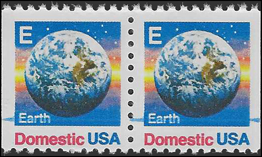#2282 25c E Rate Earth Booklet Pair 1988 Mint NH Ink Error | United ...