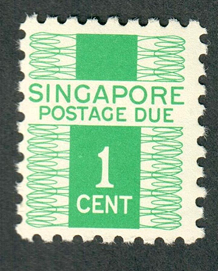 Singapore J1 MNH single | Asia - Singapore, Postage Due Stamp / HipStamp