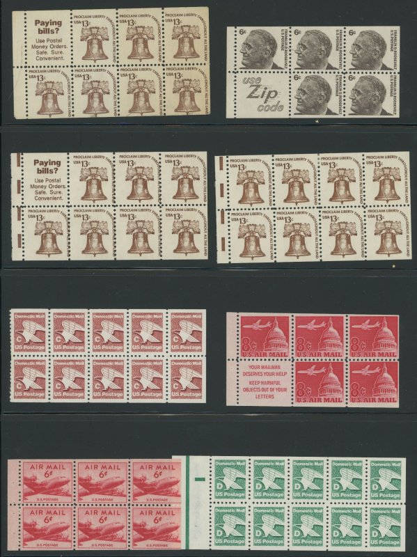 USA - Mint Booklet Pane Collection - 52 Different - Mostly never hinged ...