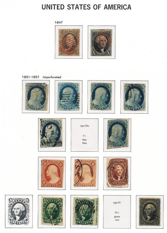 United States – Premium Early Period Collection in Hingeless Davo Album ...