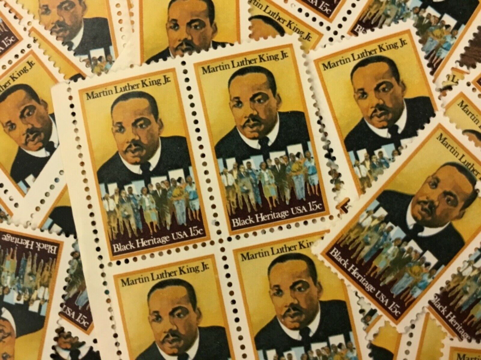 1771 Martin Luther King, Civil Rights 100 count mint 15 cent stamps In ...