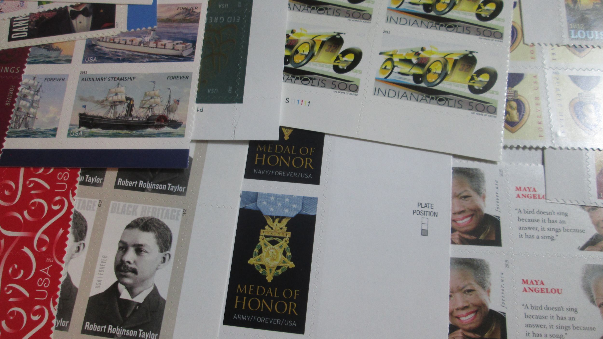 Discount Postage 124x Forever US Postage Stamps in 31x Plate blocks ...