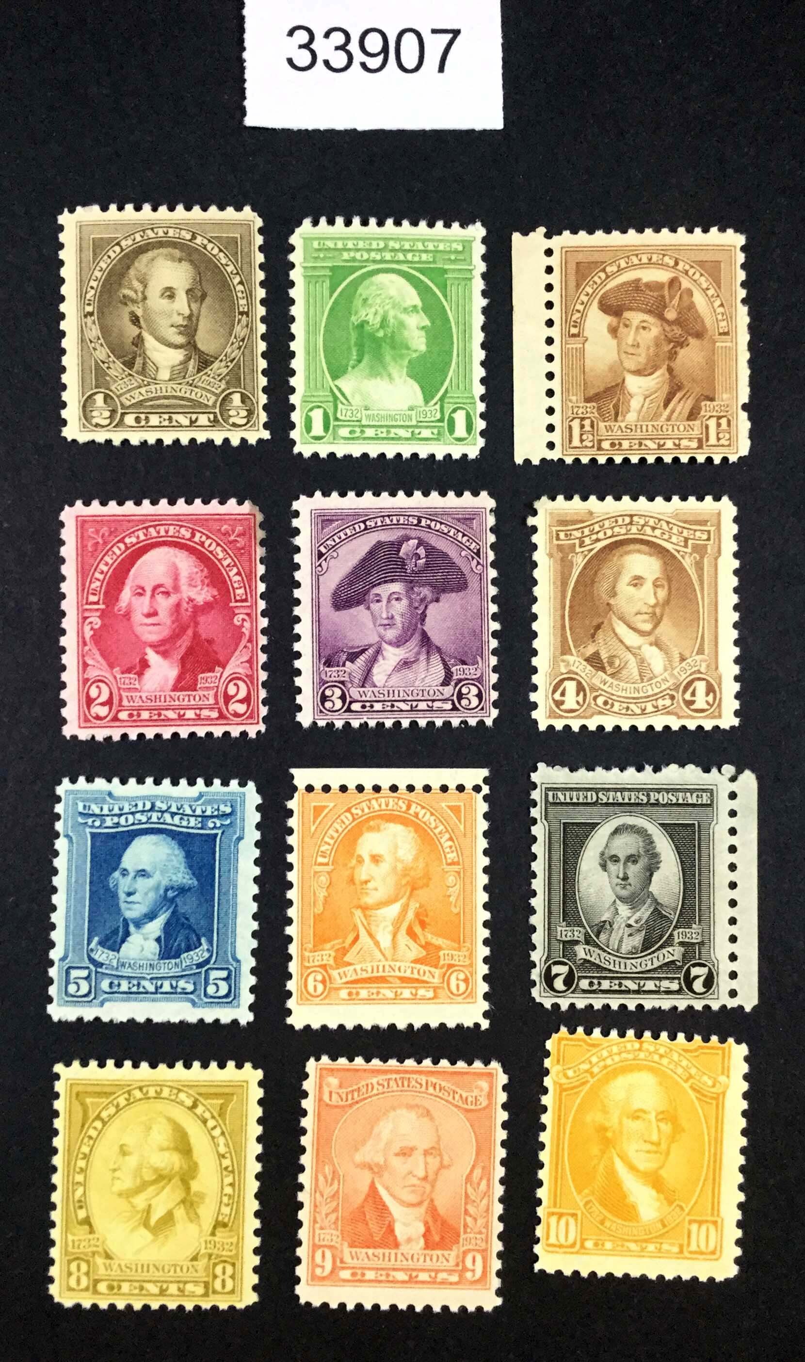US Stamps #704-715 Mint OG H/1 Nh(9C) LOT #33907 | United States ...