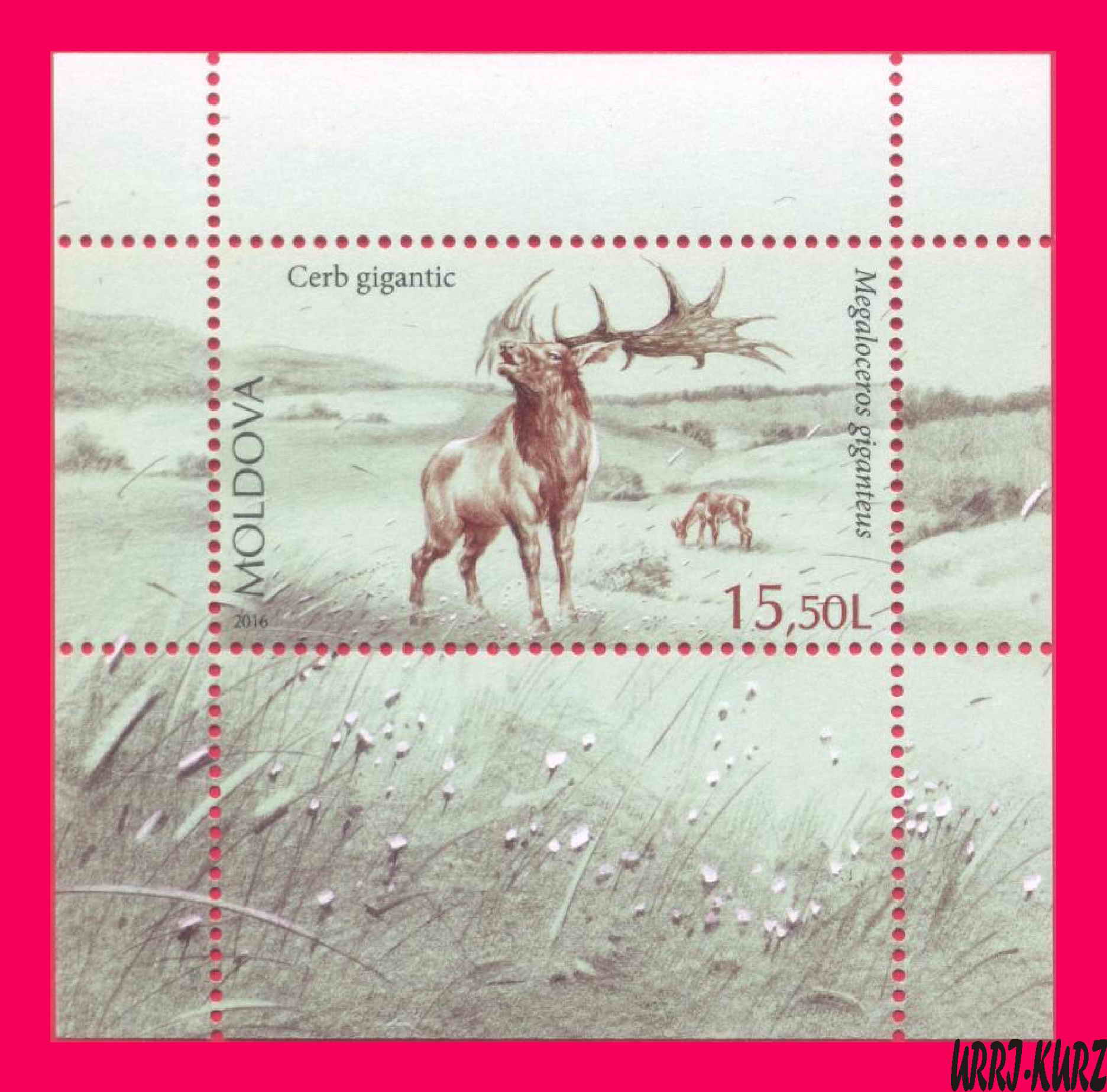 MOLDOVA 2016 Nature Fauna Lost Ancient Extinct Mammals Animals Irish ...