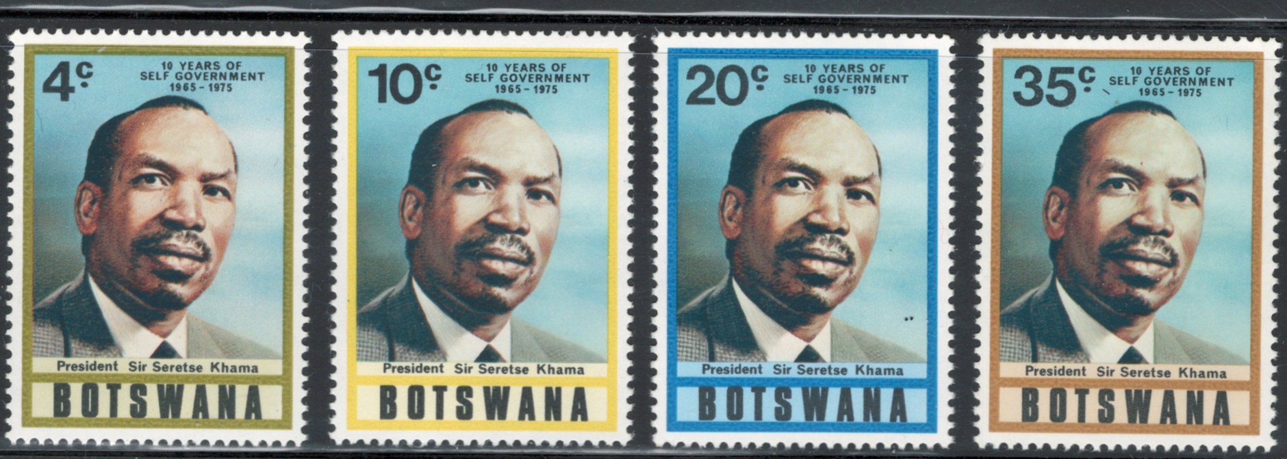 Botswana 1975 10th Anniversary of Independence Scott # 132 - 135 MH ...