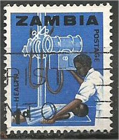 ZAMBIA, 1964, used 1p,,Definitive. Scott 5 | Africa - Zambia, General ...
