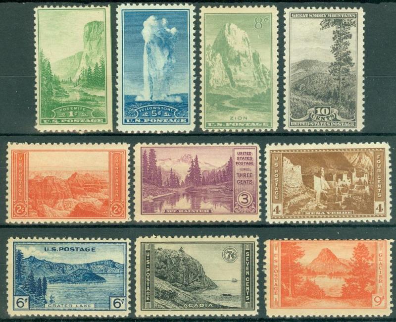 USA - Scott 740-749 MH | United States, General Issue Stamp / HipStamp