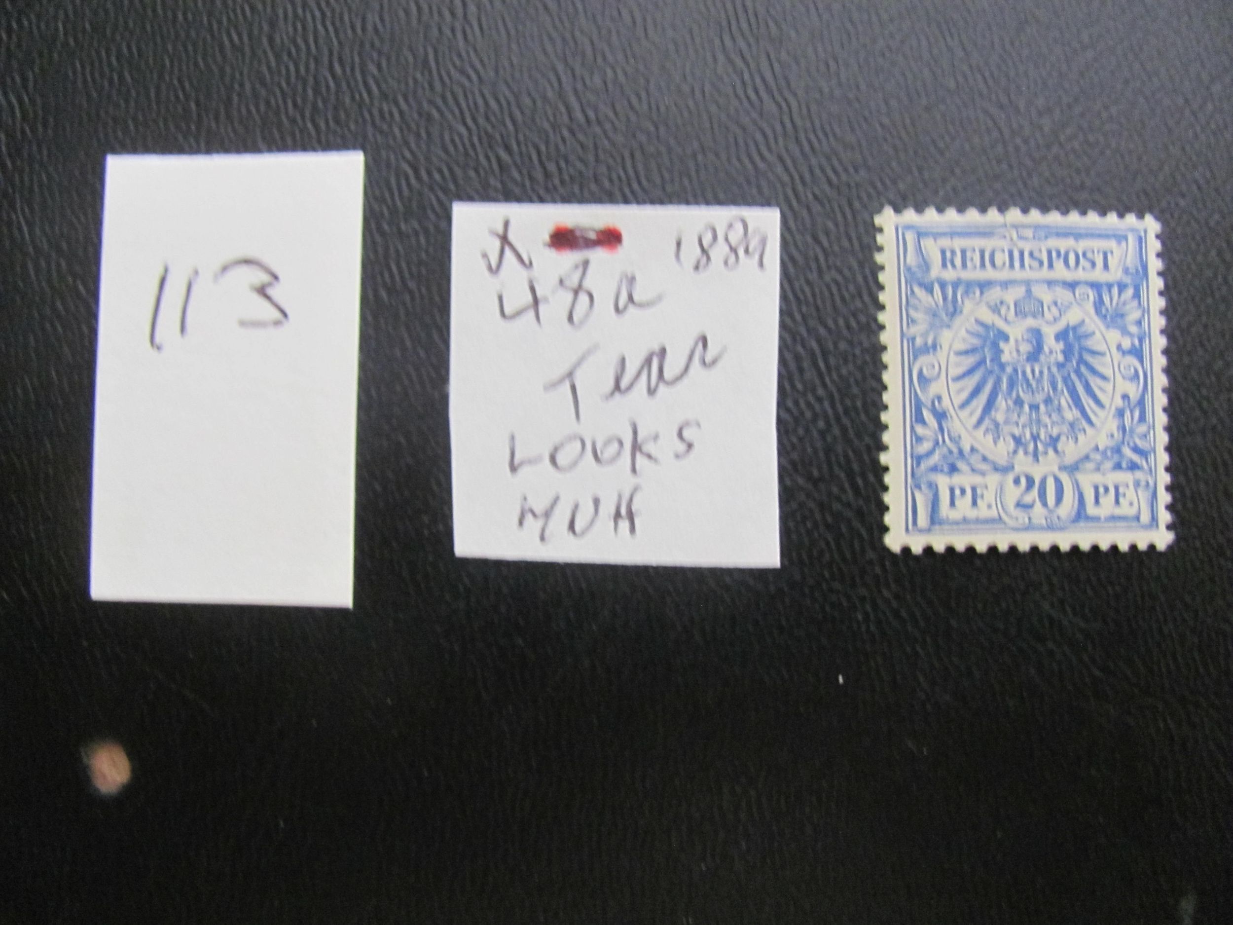 Germany 1889 NO Hinge but Small Tear MI.48a SC 49 VF 240-1500 Euros ...