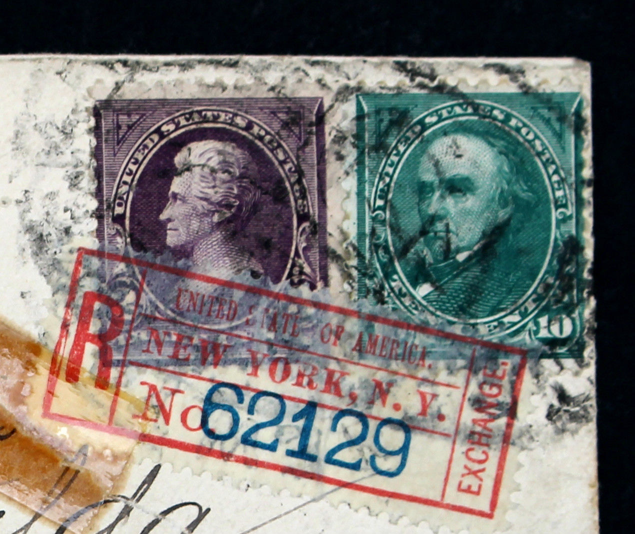 US Registered Cover #258,253 NY Foreign Registry Label to Germany1898 ...