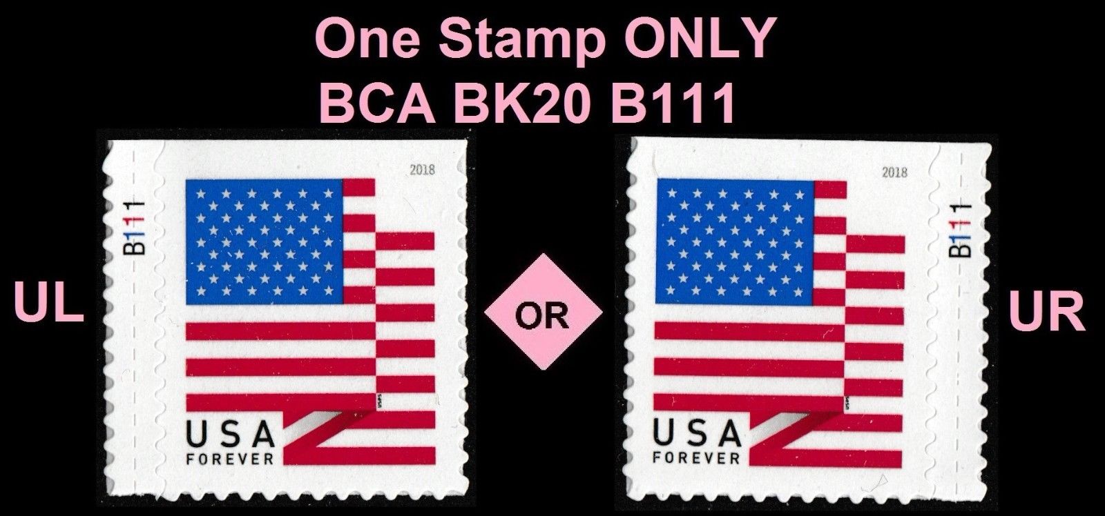 US 5263 Old Glory F plate single BCA B111 MNH 2018 | United States ...