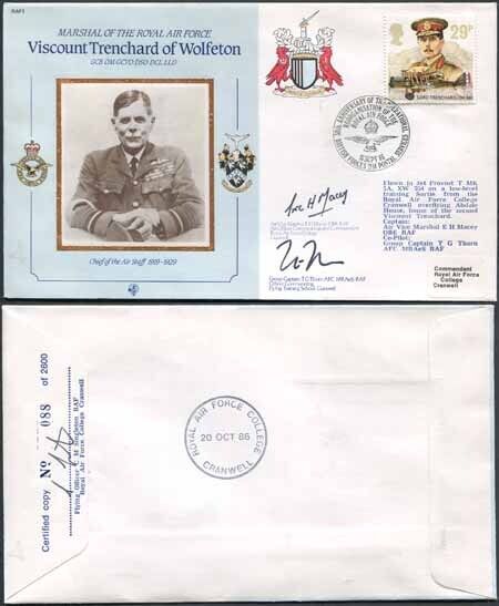 CDM1 RAF COMMANDERS SERIES Viscount Trenchard Air Vice Marshal Macey (M ...