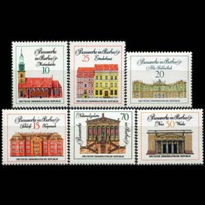 DDR 1971 - Scott# 1287-92 Berlin Buildings Set of 6 LH | Europe ...