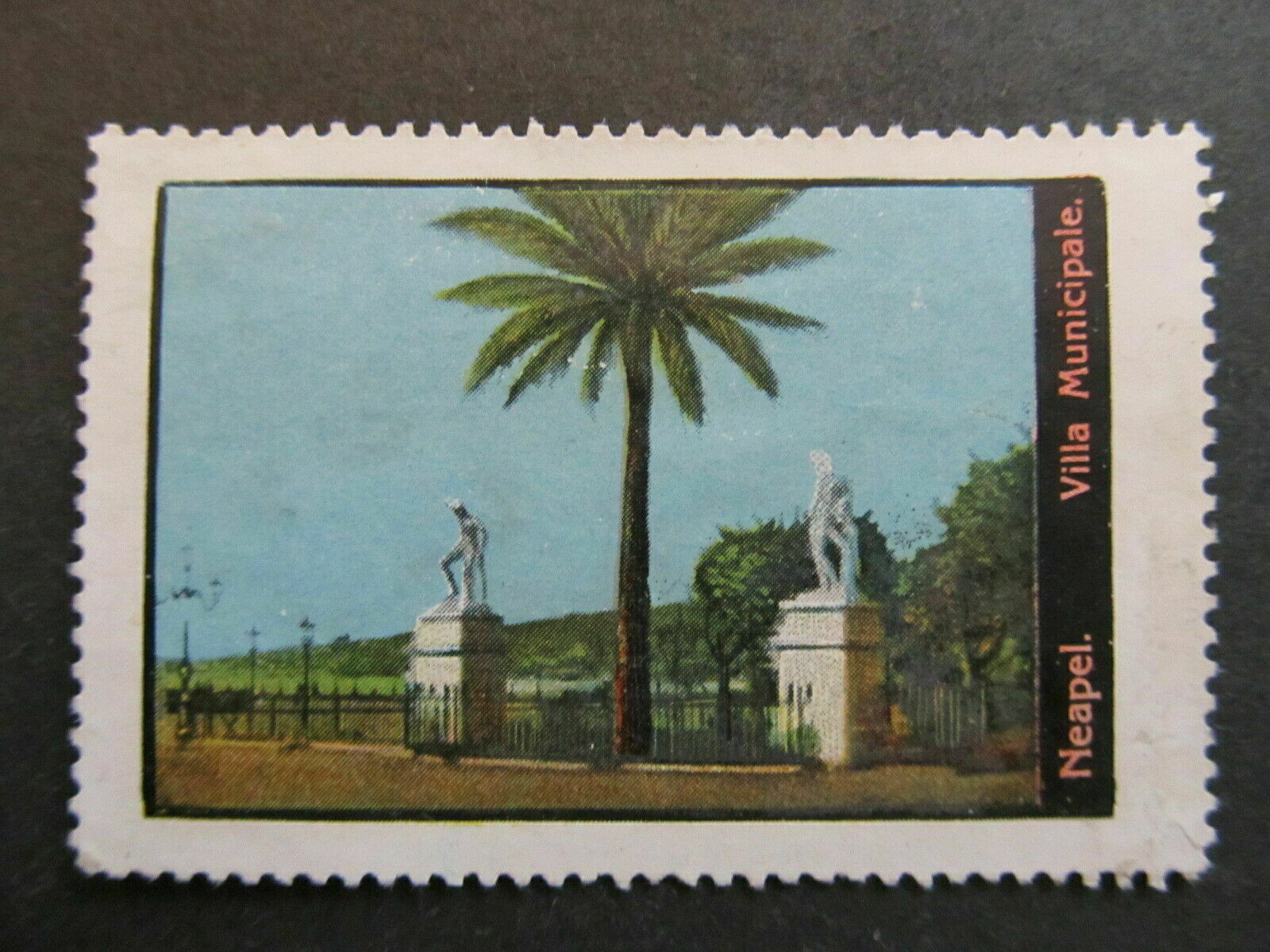 A4P3F31 Reklamemarke View of Italy Neapel Napoli mint no gum ...