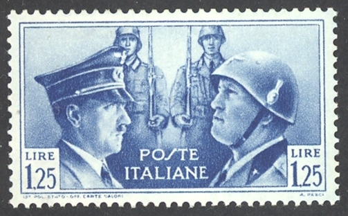 Italy Sc# 418 MH (b) 1941 75c Hitler and Mussolini | Europe - Italy ...